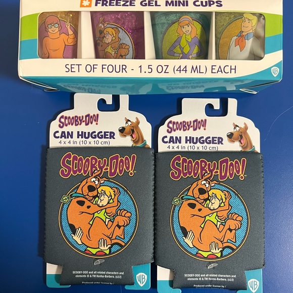 Dining | Scoobydoo Freeze Shot Cups And Coozie Set Brand New | Poshmark